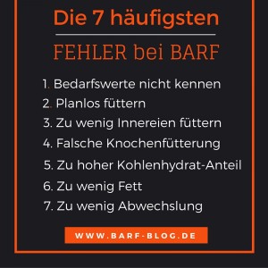 BARF - Die 7 häufigsten Fehler bei BARF